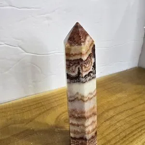 Pork Stone Banded Calcite | Art | Pork Stone Red Banded Calcite Tower ...